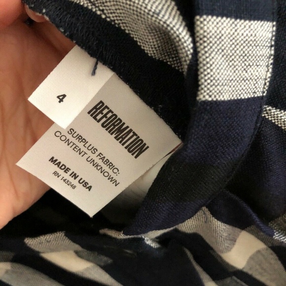 Reformation | Dresses | Reformation Riley Plaid Cutout Dress | Poshmark